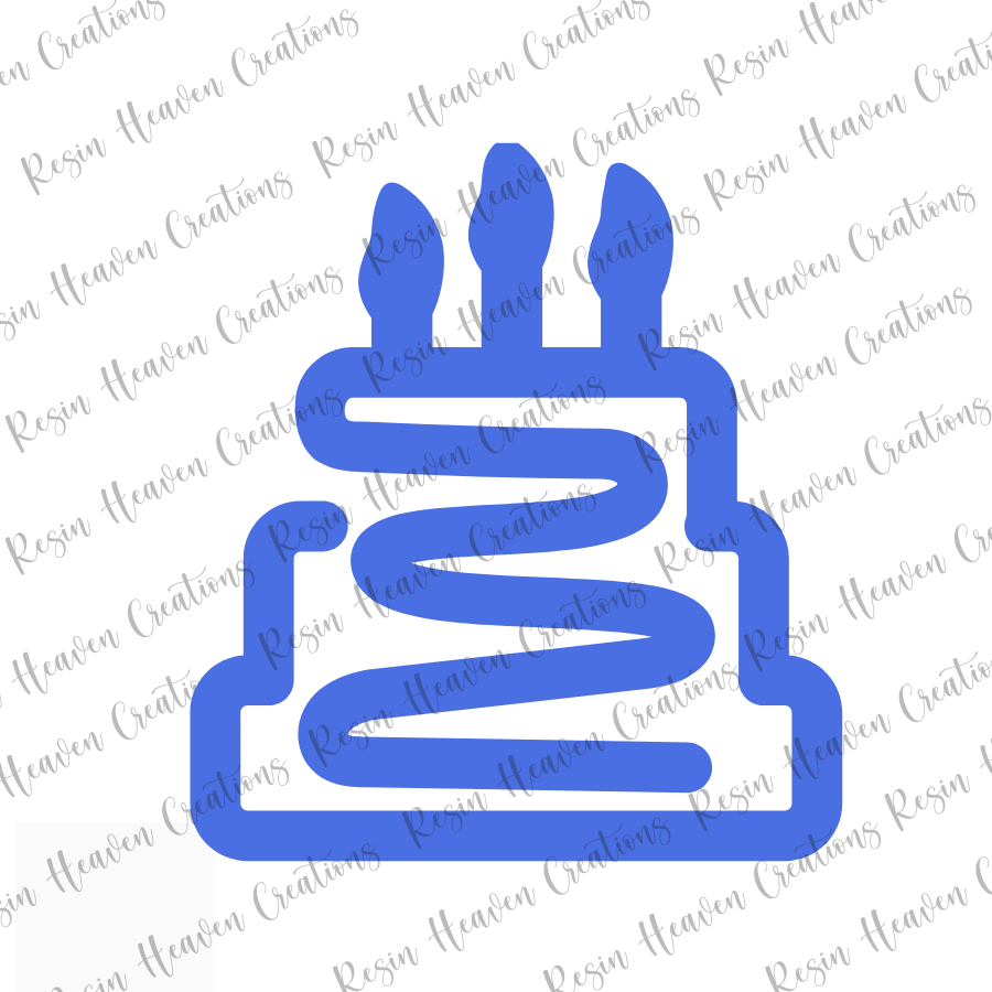 Birthday Cake Paperclip (Clear) – Resin Heaven Creations